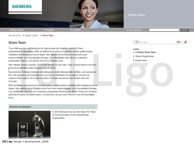 Content-Management-System - Siemens Intranet | Webentwicklung, CMS ...